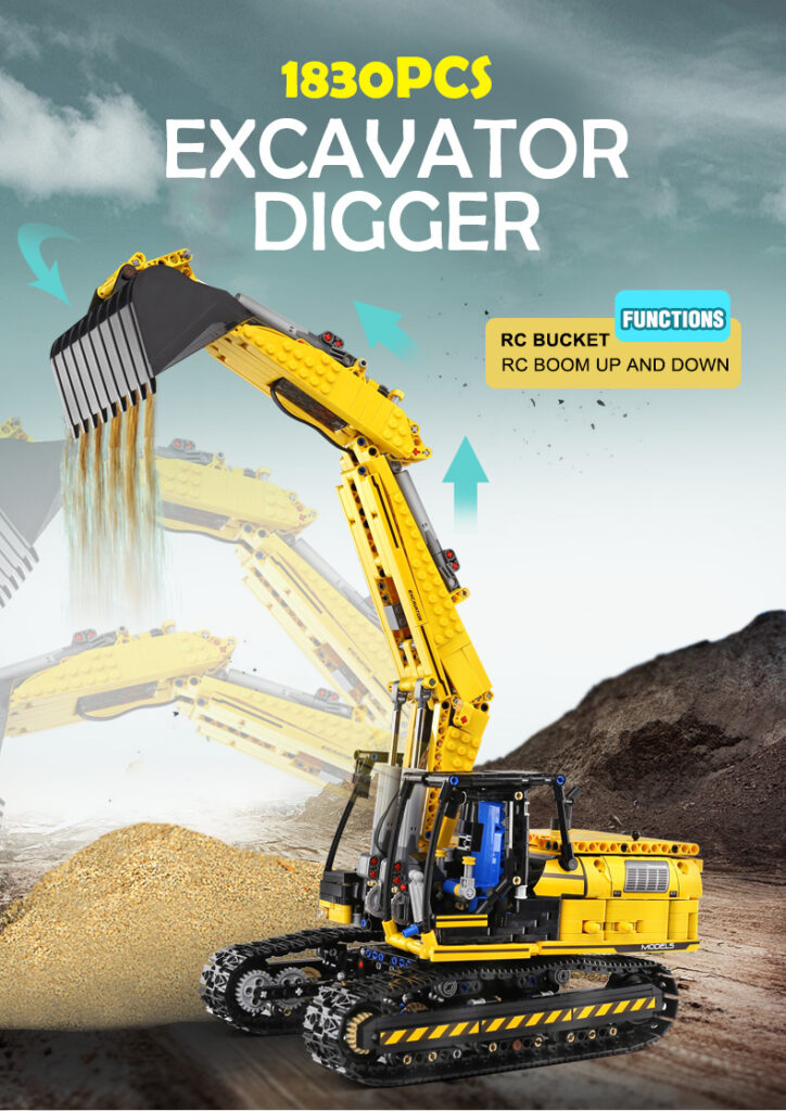 Mould King 13112 RC Excavator – Mould King UK Online Shop