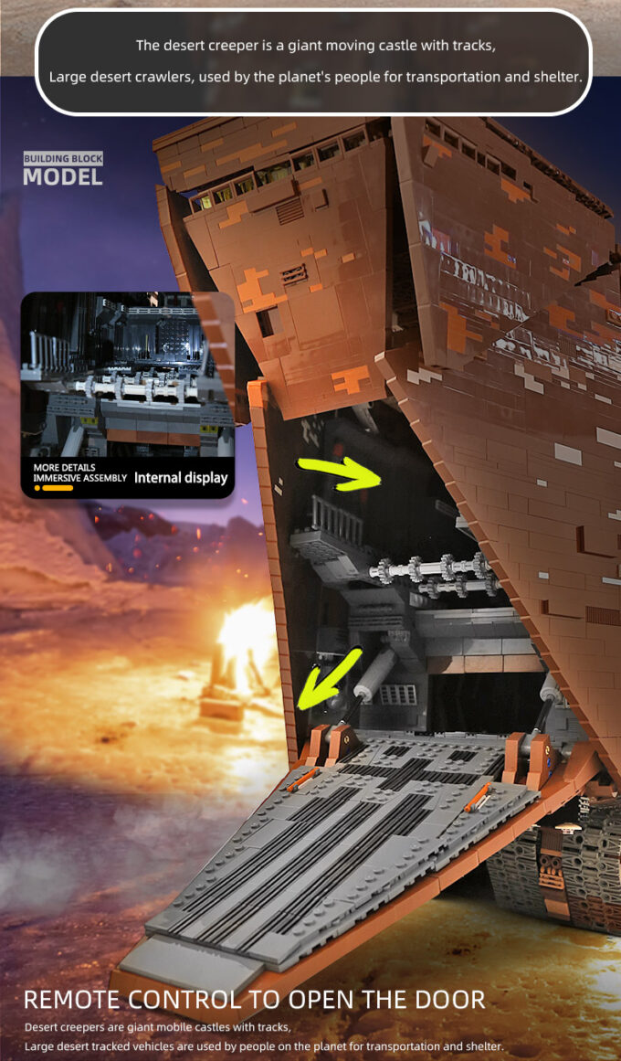 MOULD KING 21009 UCS Sandcrawler Star Wars Remote Control – Mould King ...