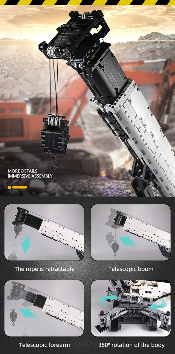 MOULD KING 17002 Liebherr LTR 11200 Crane – Mould King UK Online Shop